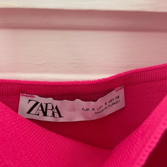 Zara | Dresses | Zara Hot Pink 7s Mini Dress | Poshmark